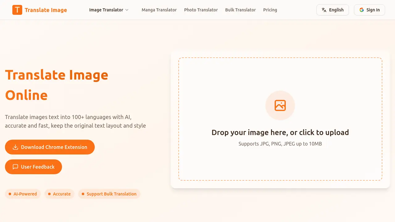 Translate Image - Translate Images with AI, Accurately and Fast