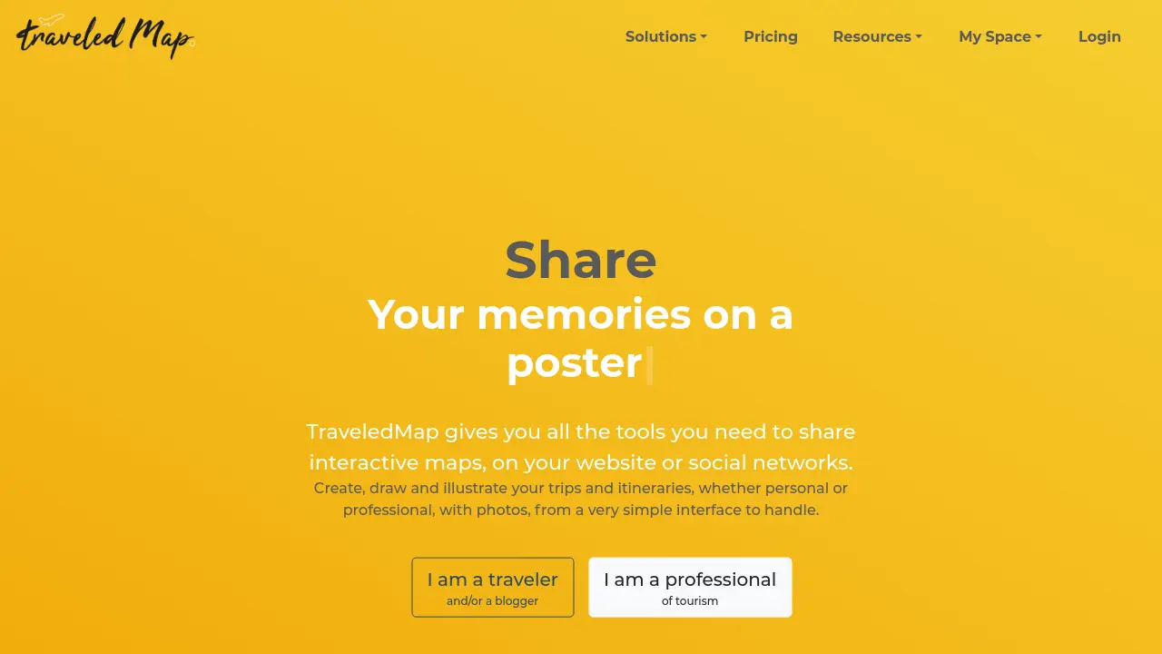 TraveledMap - Create and share interactive travel maps with photos and ...