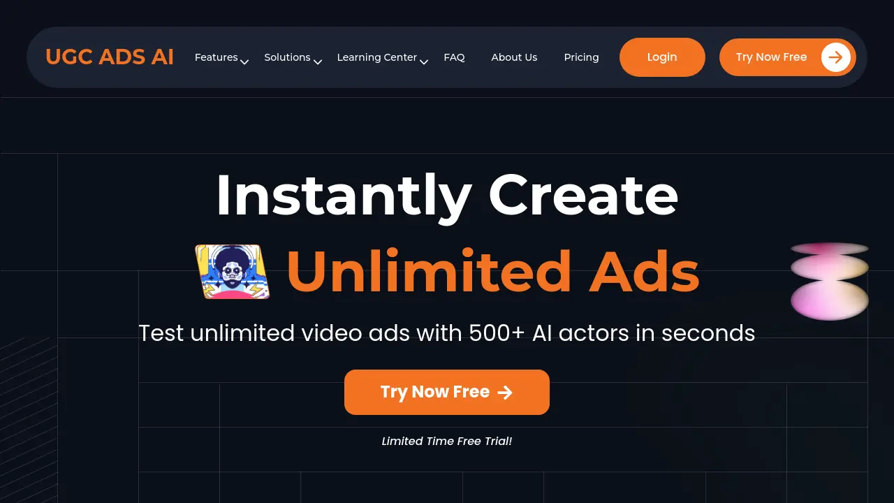 UGC Ads AI - Instantly Create Unlimited Video Ads with AI Actors