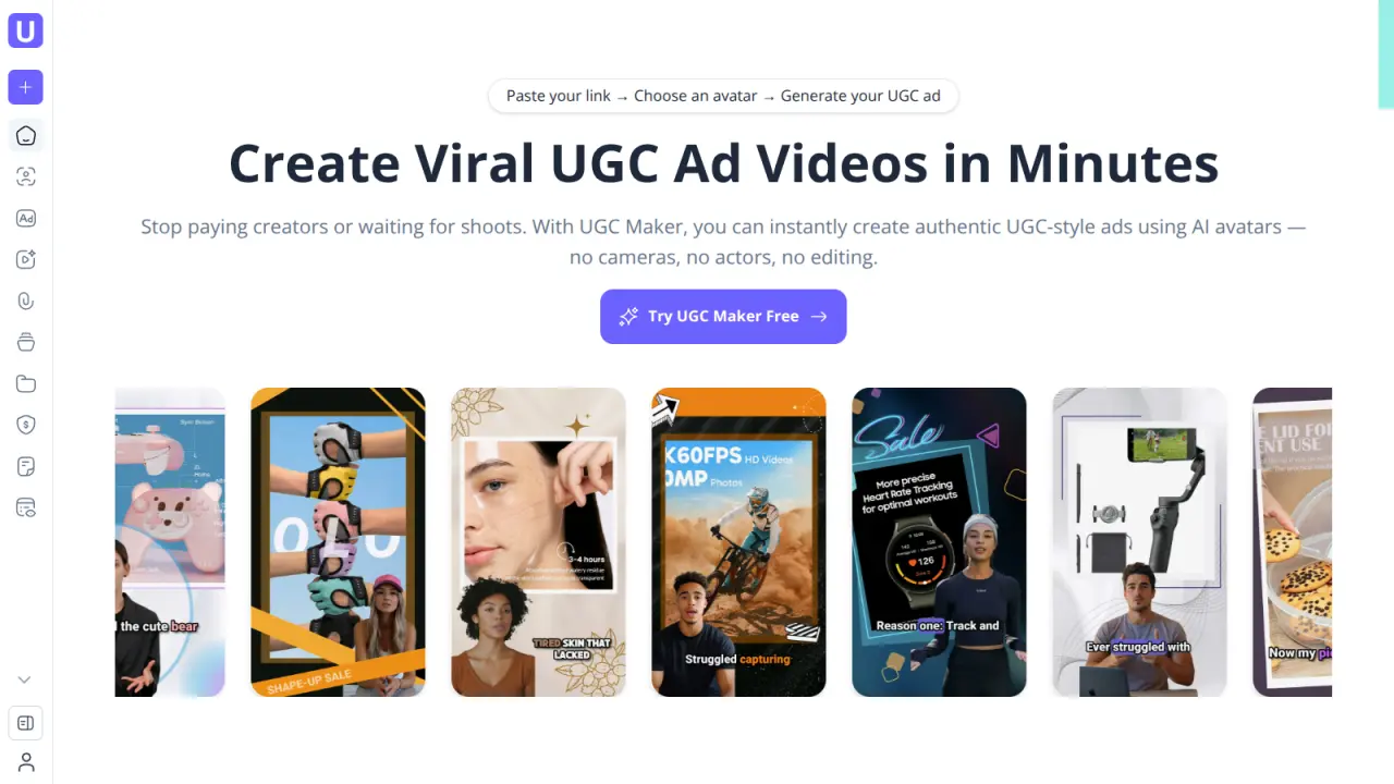 UGC Maker - Create Viral UGC Ad Videos in Minutes