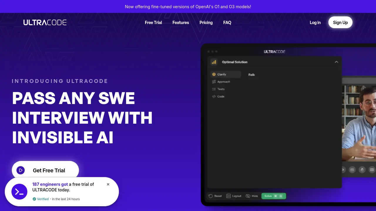ULTRACODE - Pass any SWE Interview with ULTRACODE!