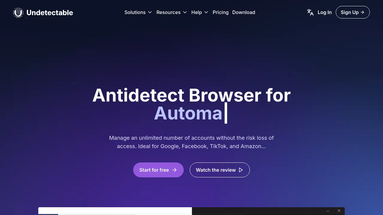 Undetectable - Advanced Anti-Detect Browser for Secure Multi-Accounting