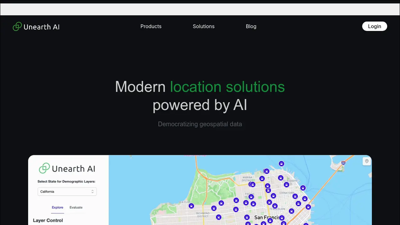 Unearth AI - Modern location solutions powered by AI