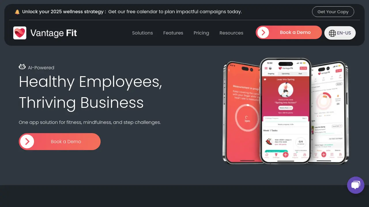 Vantage Fit - AI-Powered Corporate Wellness Platform for Employee Well ...