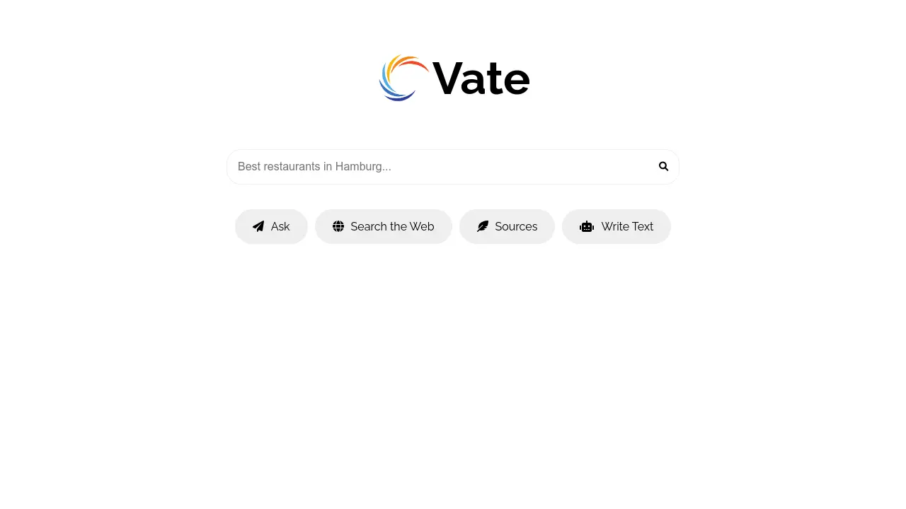 Vate - AI Assistant for Asking Questions, Searching the Web, and ...
