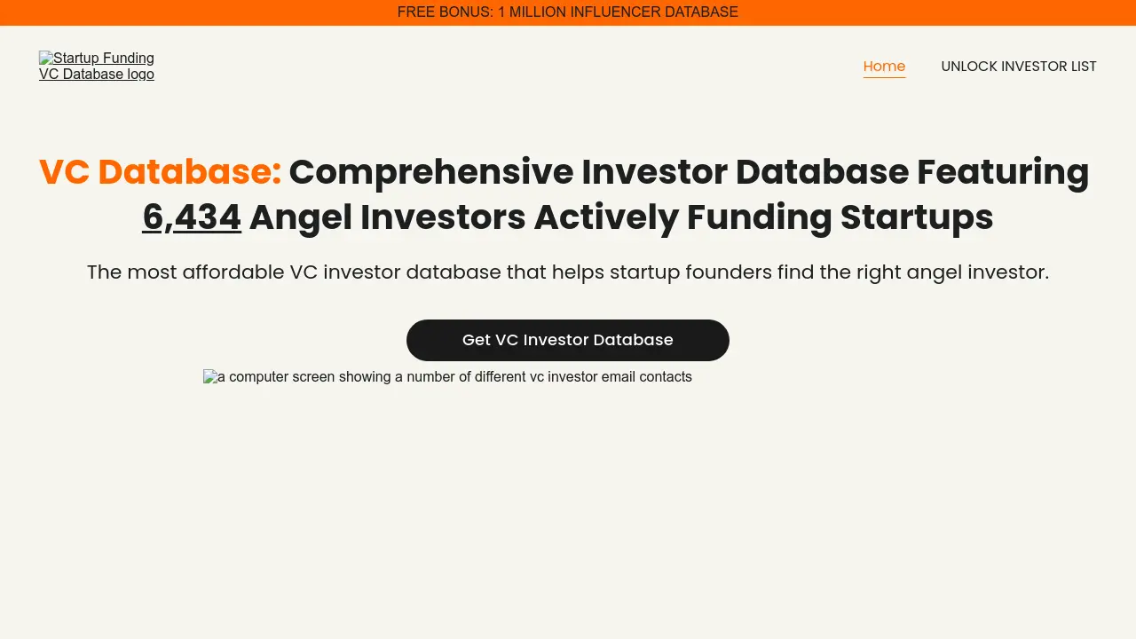 VC Database - Comprehensive, Affordable Angel Investor Database for ...