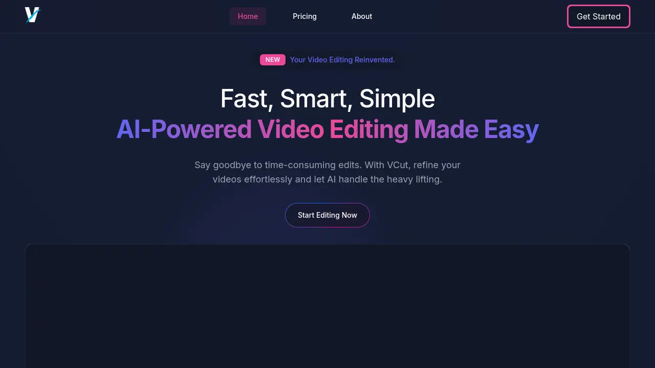 VCut - AI-Powered Video Editing Made Easy
