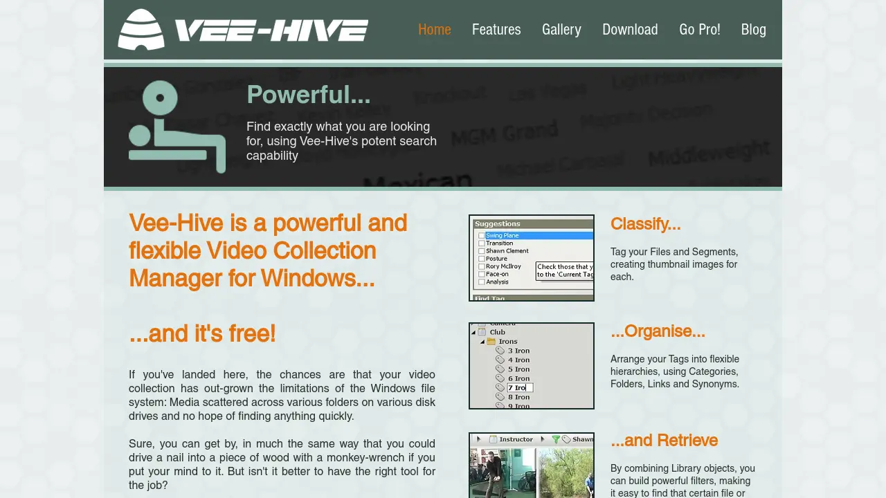 Vee-Hive - Comprehensive Video Collection Manager for Windows