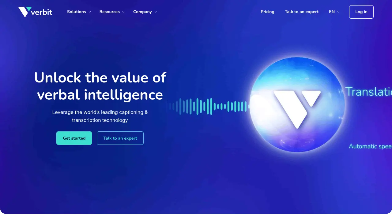 Verbit - Unlock the value of verbal intelligence