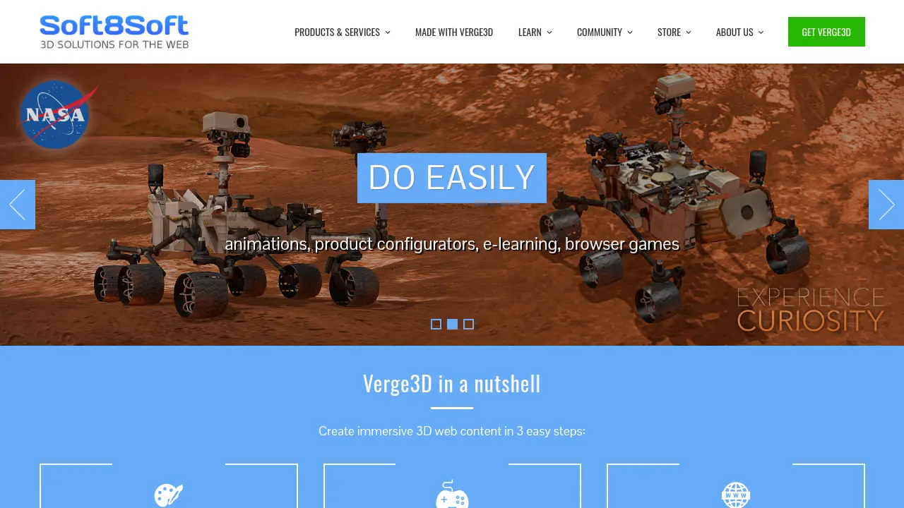 Verge3D - Create Interactive 3D Web Experiences Easily
