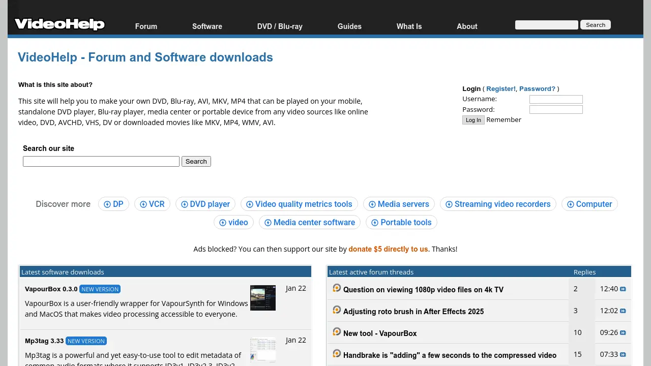 VideoHelp - Your comprehensive resource for video software, guides, and ...