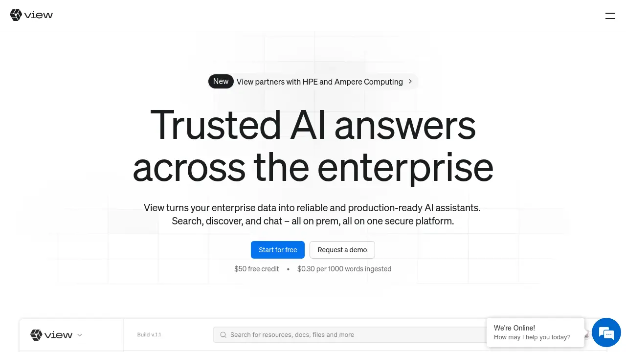 View - Trusted AI answers across the enterprise