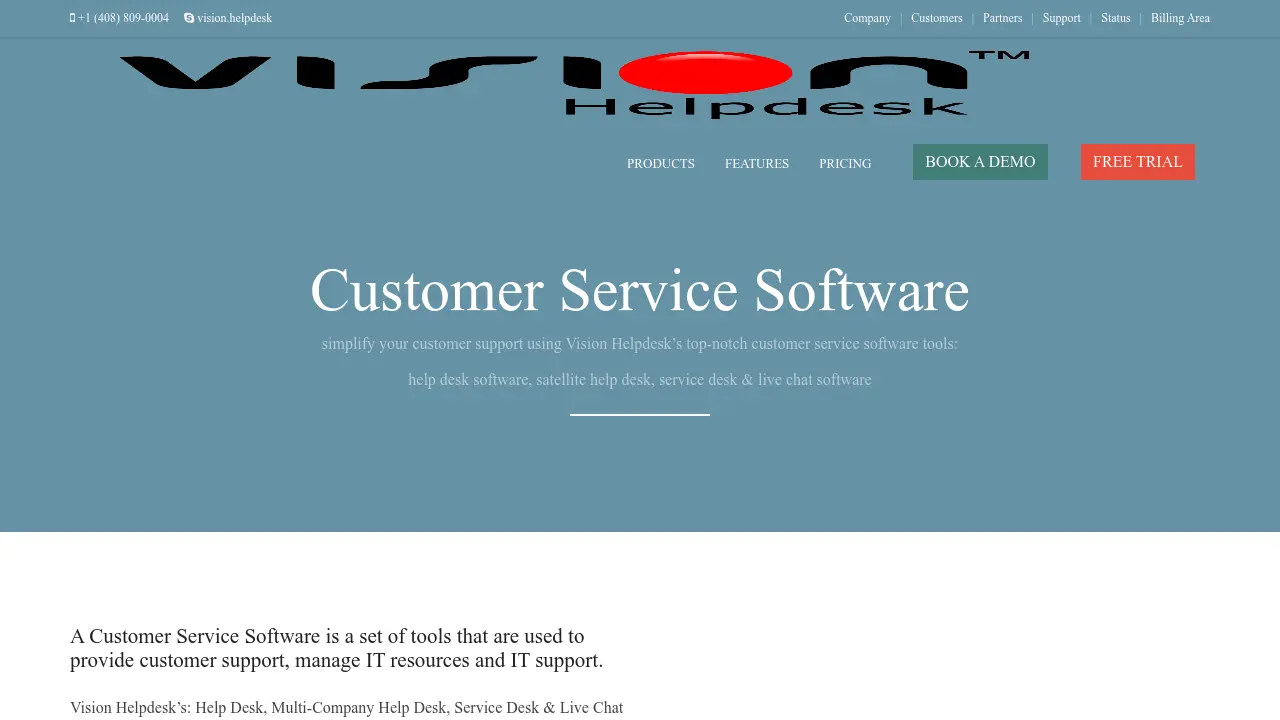 Vision Helpdesk - Comprehensive Customer Service, Help Desk & Live Chat ...