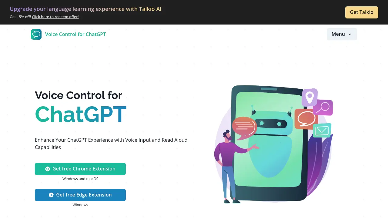 Voice Control for ChatGPT - Enhance Your ChatGPT Experience with Voice ...