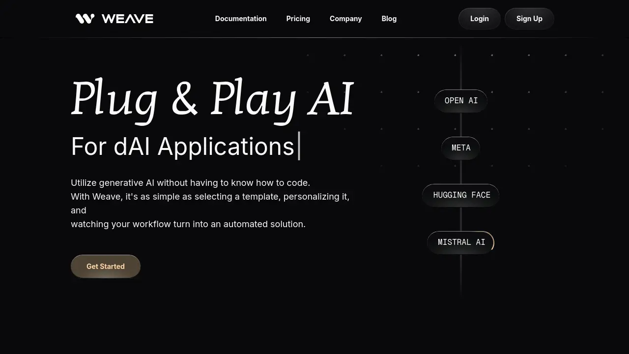 Weave - Plug & Play AI