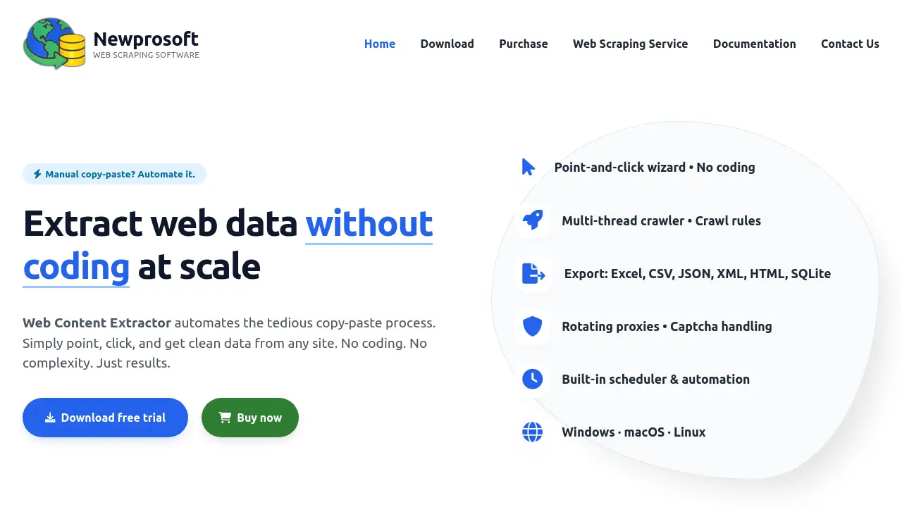 Web Content Extractor - Automate web data extraction without coding at ...