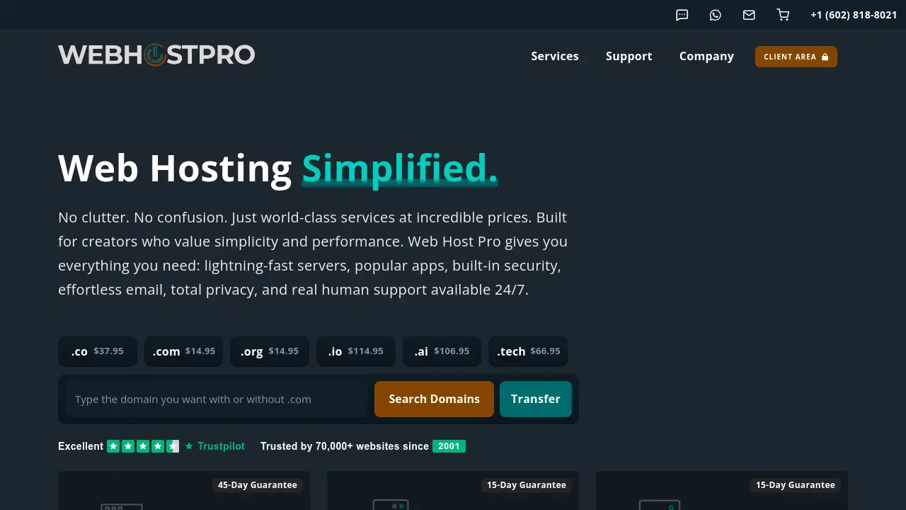 Web Host Pro - Web Hosting Simplified for Creators Who Value Simplicity ...
