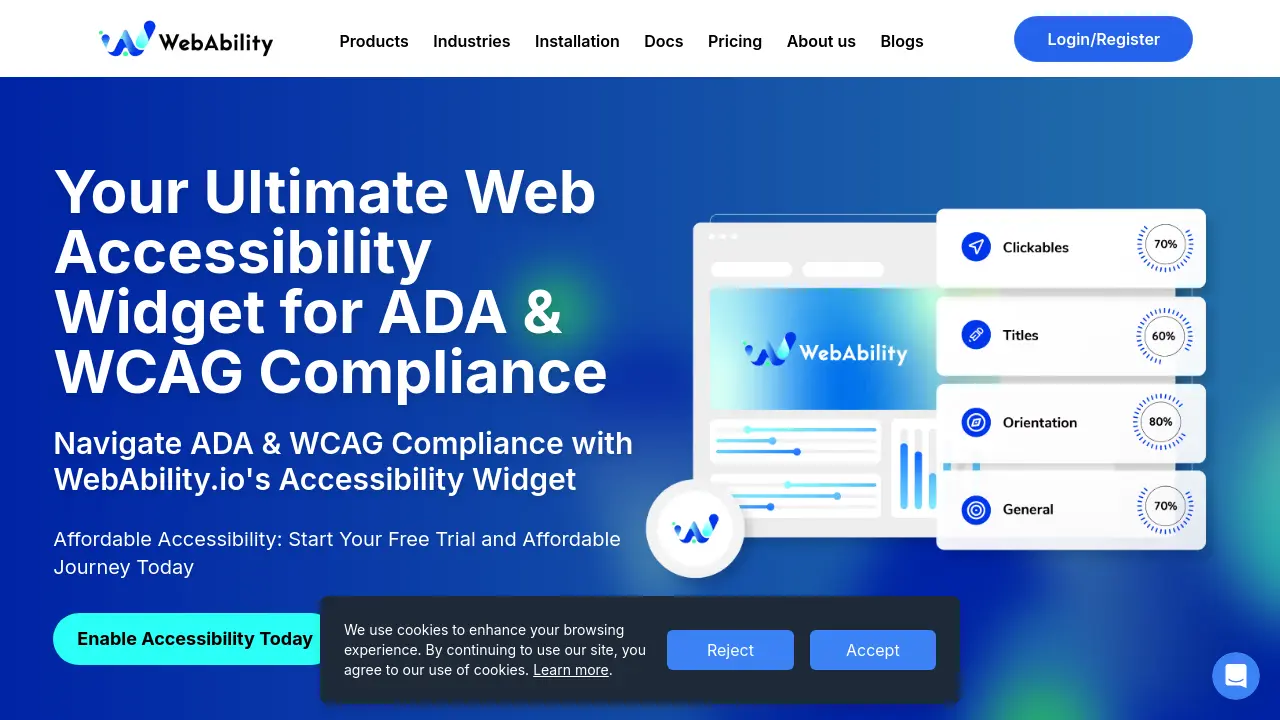 WebAbility.io - Your Ultimate Web Accessibility Widget for ADA & WCAG ...