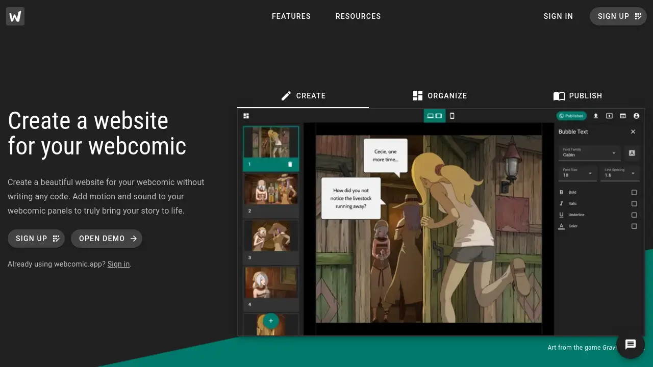 webcomic.app - Create a beautiful website for your webcomic without ...