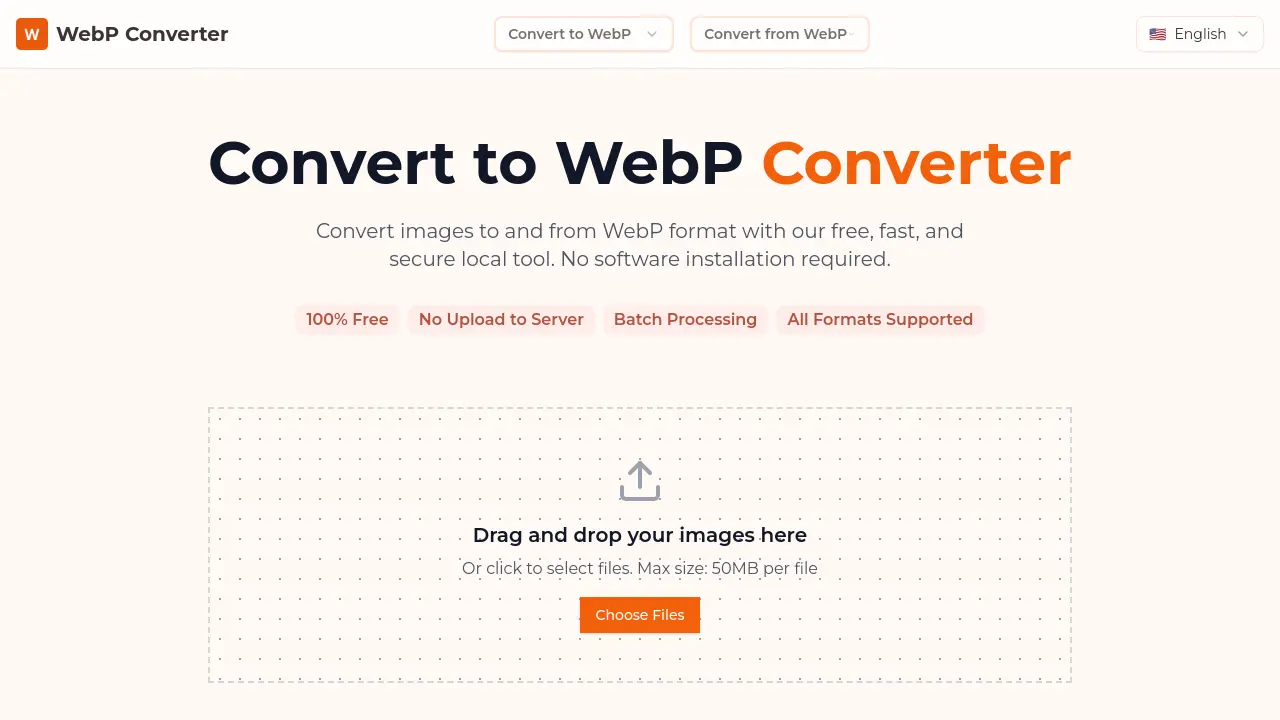 WebP Converter - Free, Fast & Secure WebP Image Conversion