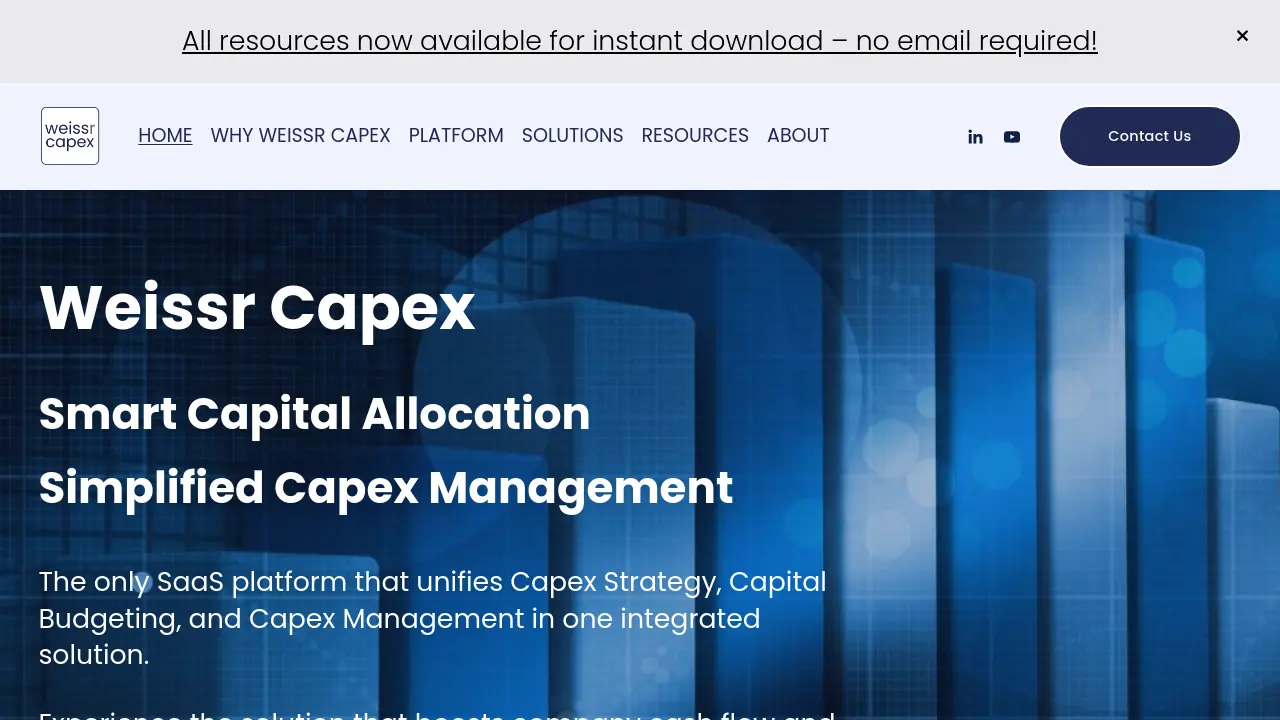 Weissr Capex - Smart Capital Allocation with End-to-End Capex Management