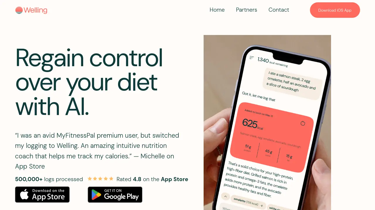 Welling - Regain control over your diet with AI.