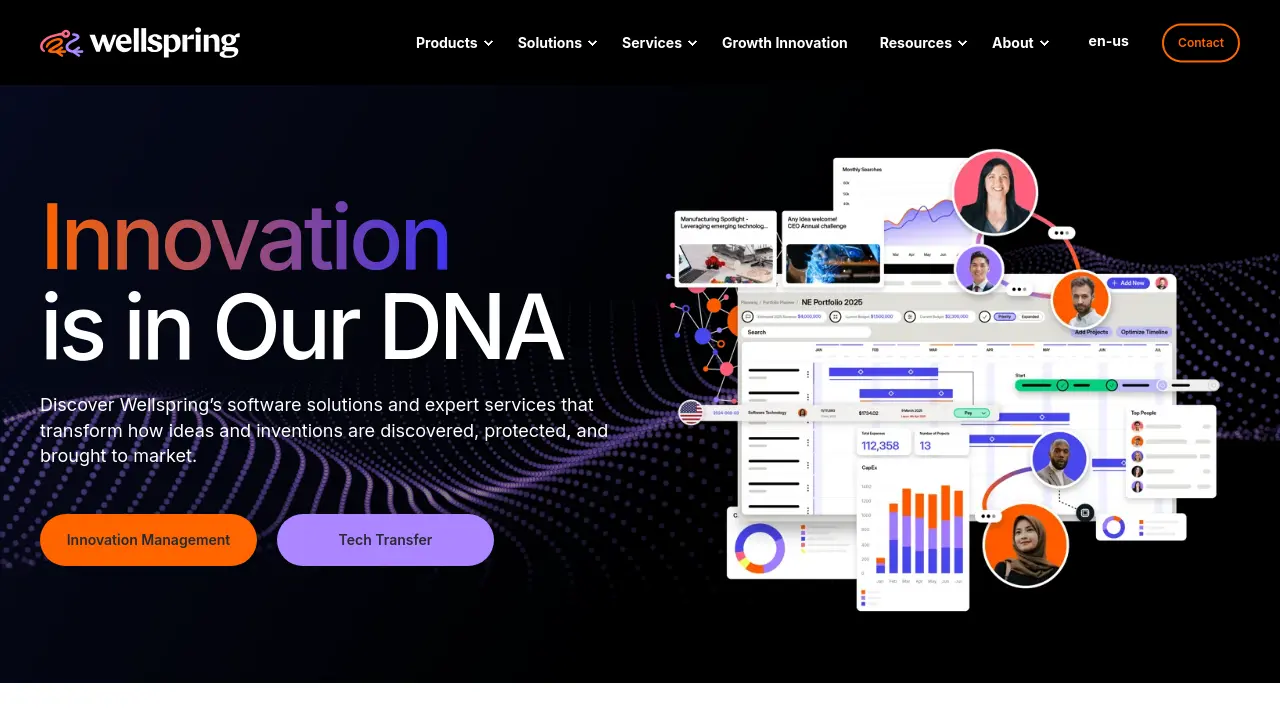 Wellspring - Accelerate Innovation and IP Management Across Industries