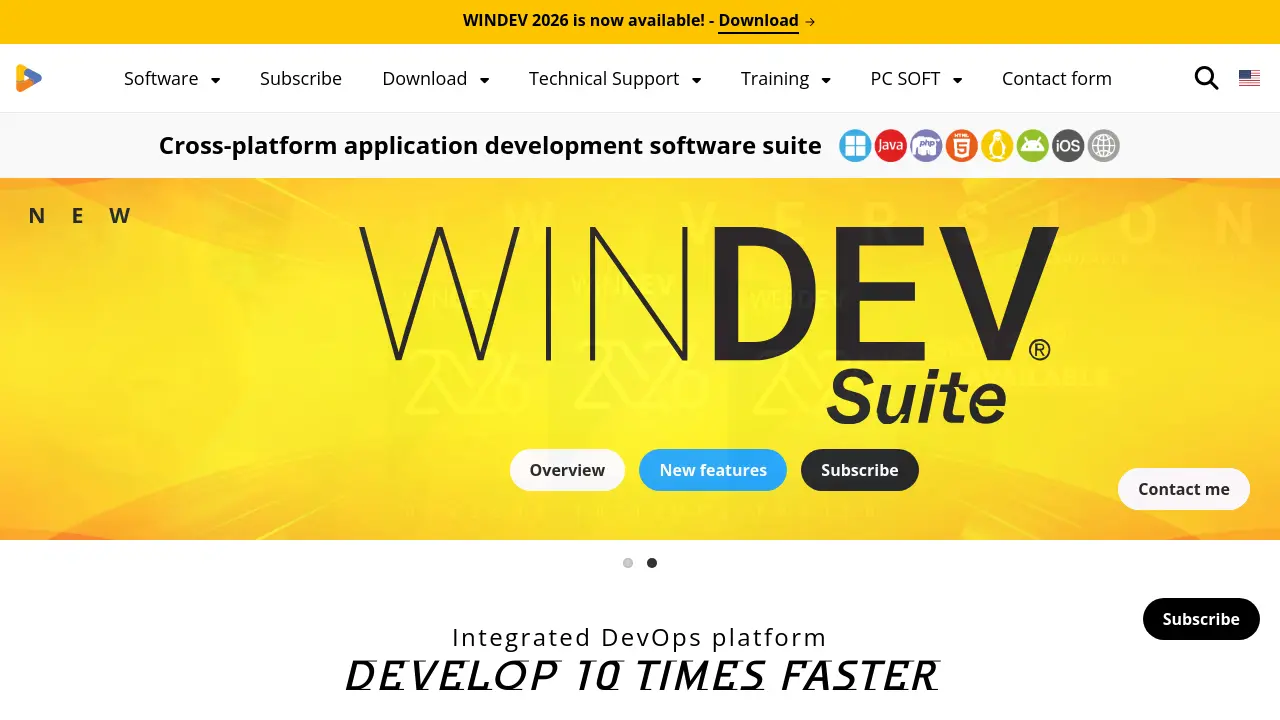 WINDEV - Cross-platform application development software suite for 10x ...