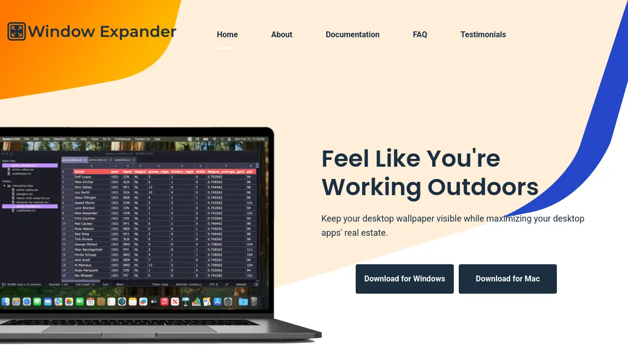Window Expander - Maximize your windows while keeping your desktop ...