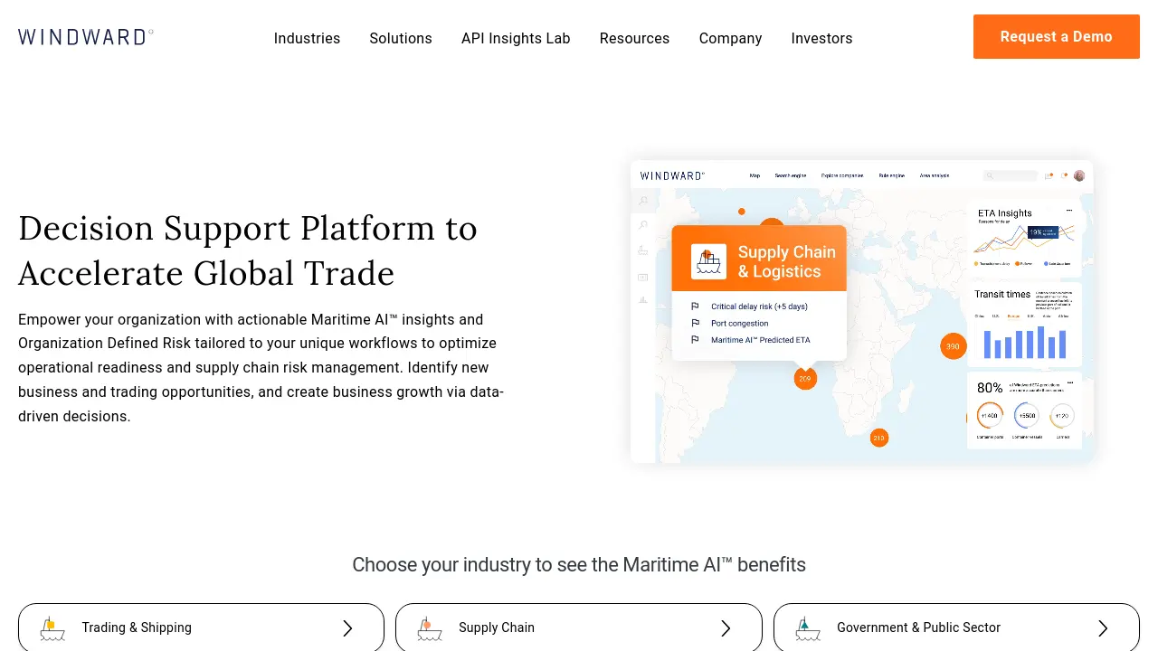 Windward - Decision Support Platform to Accelerate Global Trade