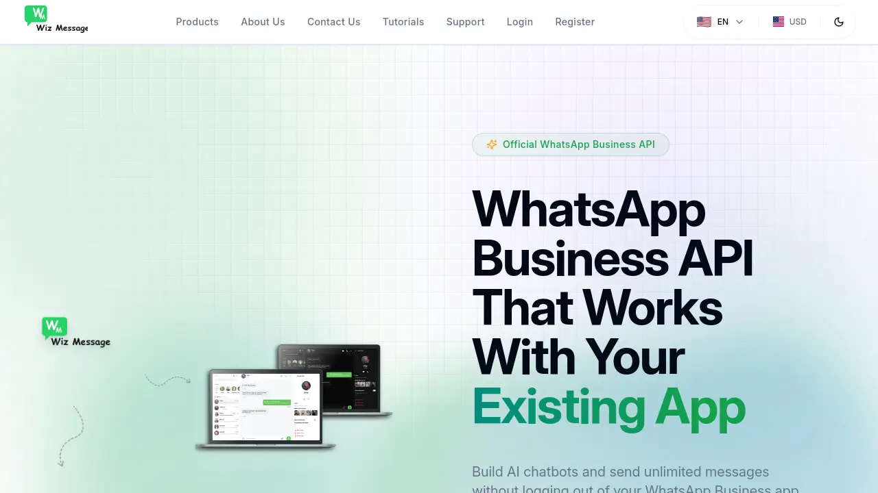 Wiz Message - Official WhatsApp Business API with AI chatbots and ...