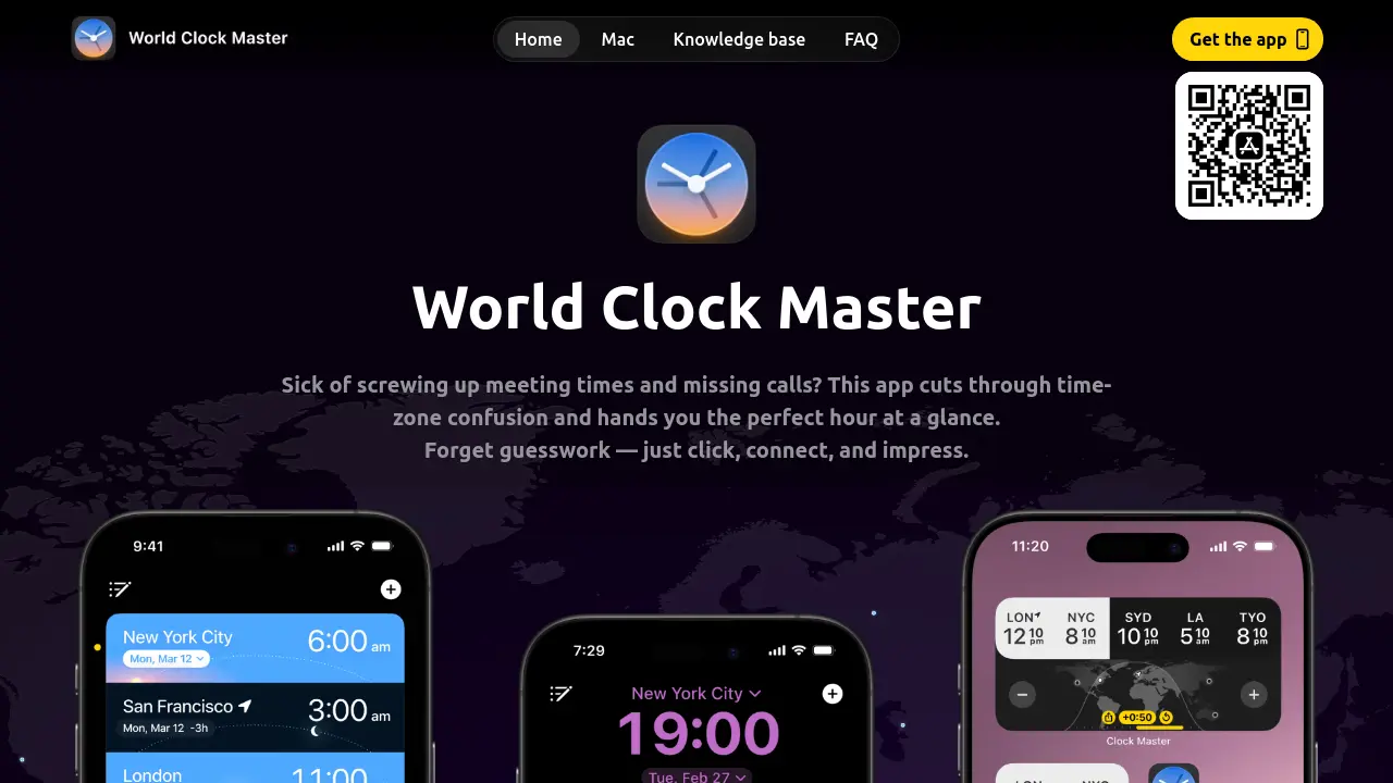 World Clock Master - Seamless Global Time Management for Professionals
