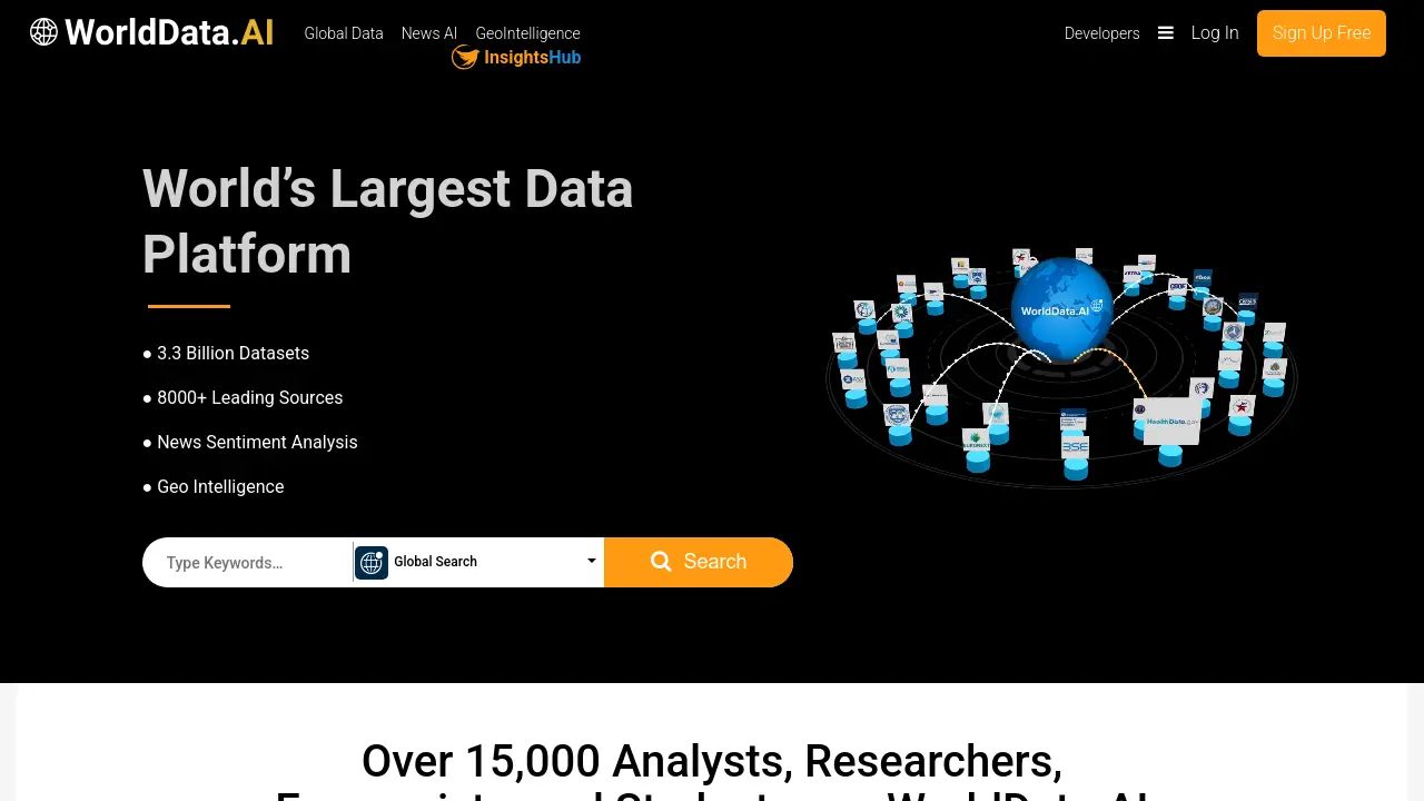 WorldData.AI - World's Largest Data Platform