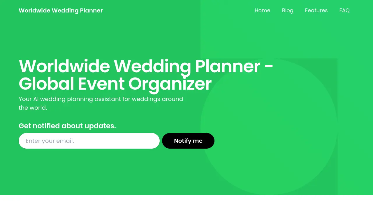 Worldwide Wedding Planner - Your AI wedding planning assistant for ...