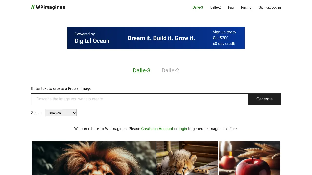 WPimagines - Access DALL-E Image Generation Directly Within WordPress