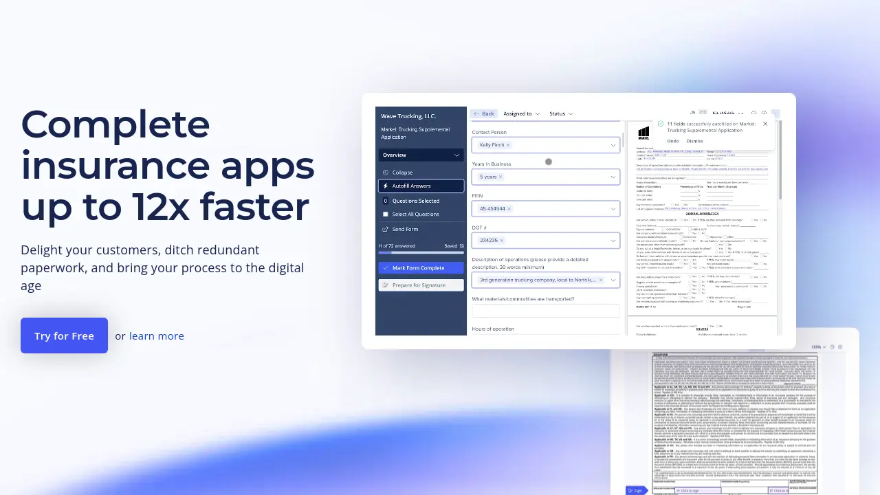 Wunderite - Complete insurance apps up to 12x faster