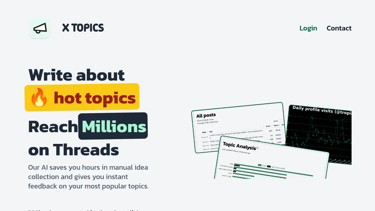 X Topics - Reach Millions on Threads