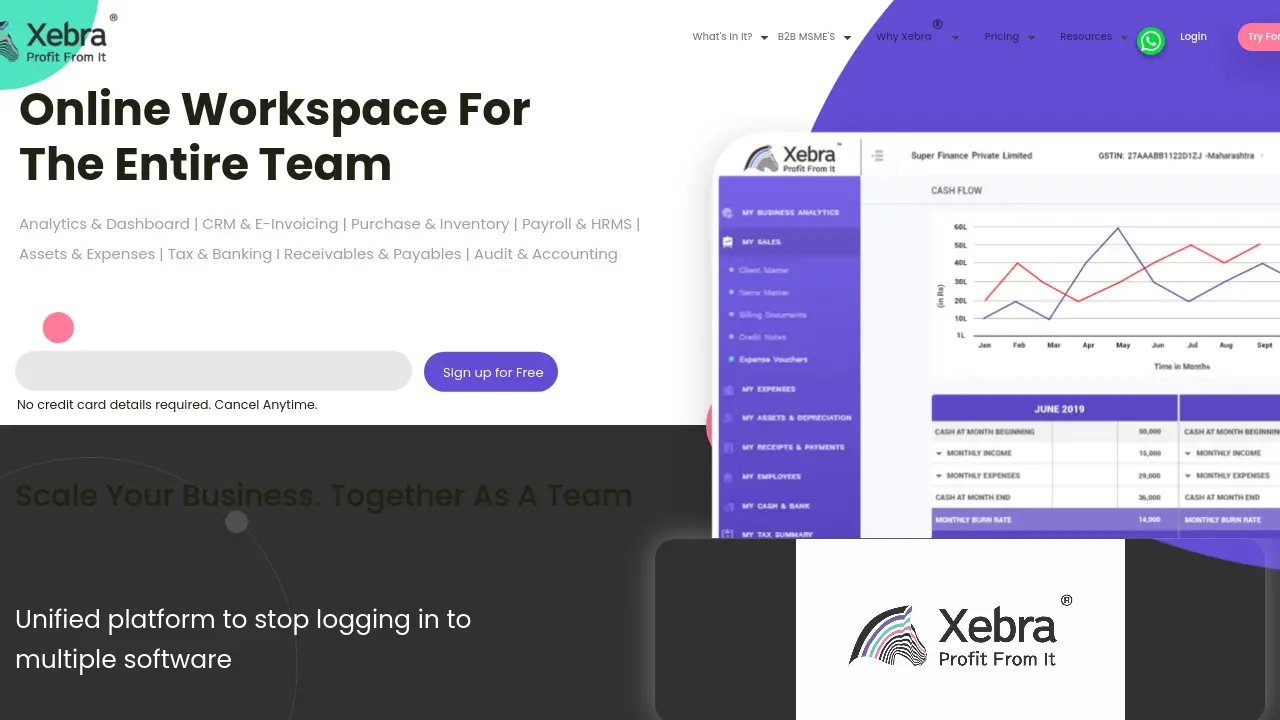 Xebra® - Integrated Business Management Platform with AI Insights