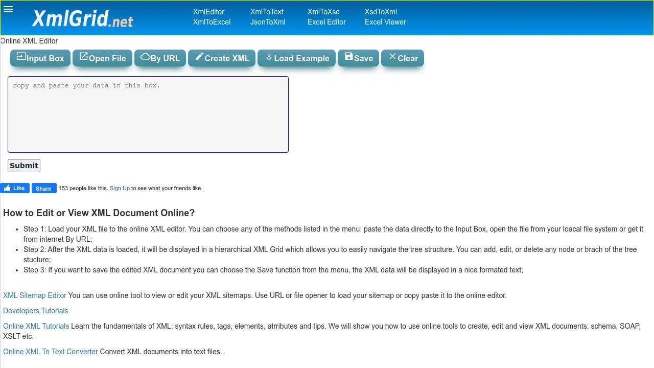 XmlGrid - Online XML Editor and Converter for Seamless Data Management
