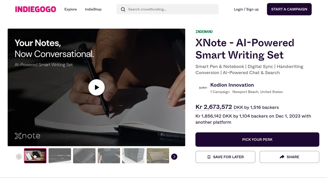 XNote - The world's first ChatGPT-powered smart notebook for seamless ...