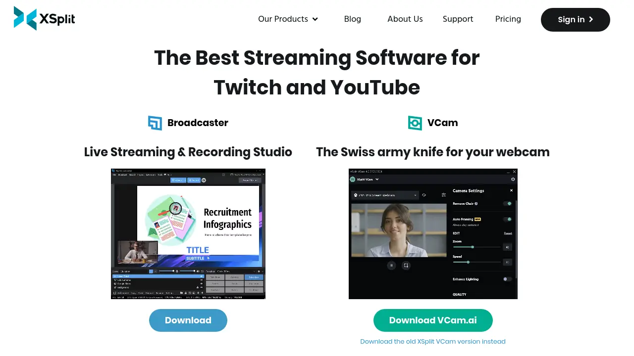XSplit - Powerful Live Streaming, Recording, and Webcam Tools