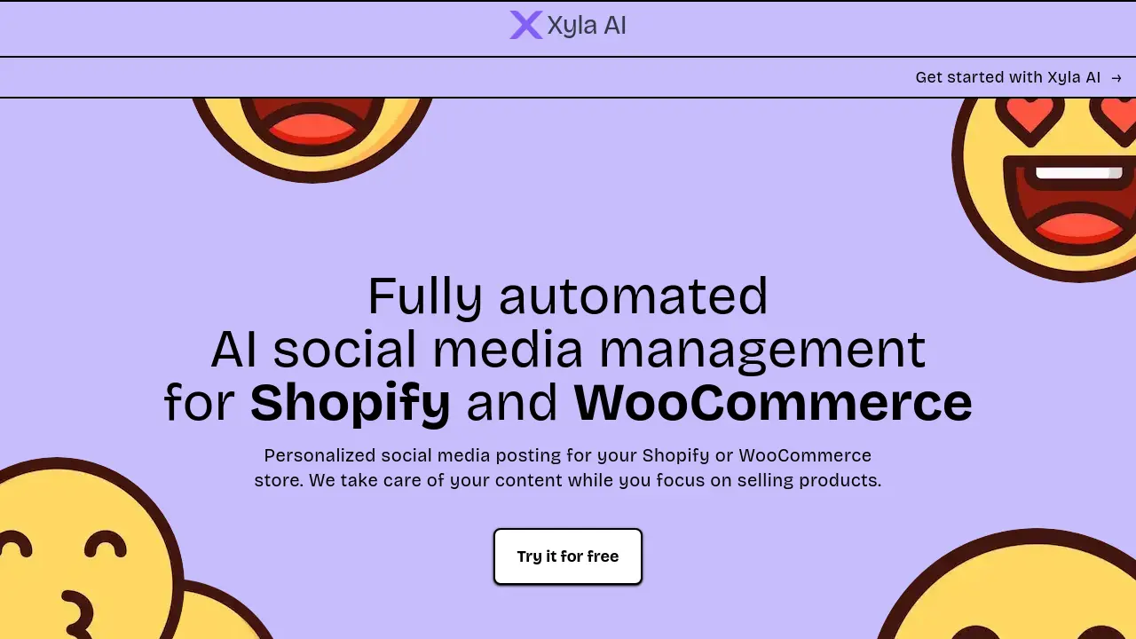 Xyla AI - Fully automated AI social media management for Shopify and ...