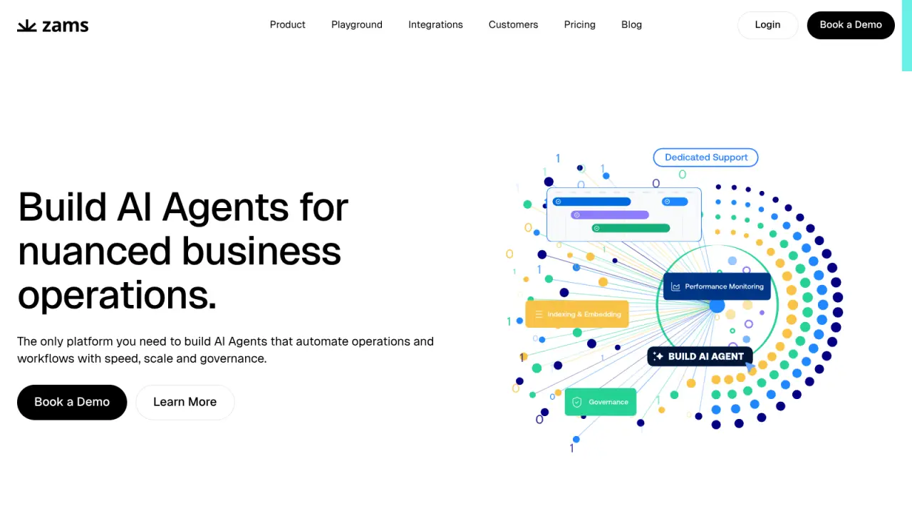 Zams - The enterprise platform to build AI agents that automate back ...