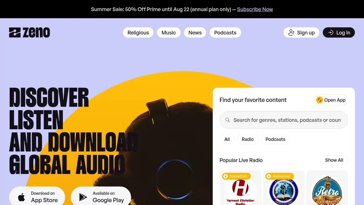 Zeno FM - Create, Stream, and Monetize Global Online Radio and Podcasts