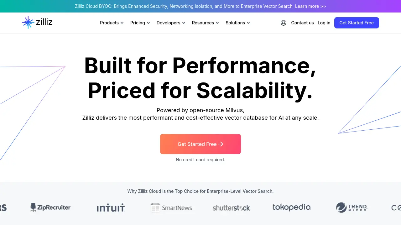 Zilliz Cloud - High-Performance Vector Database Made Serverless.